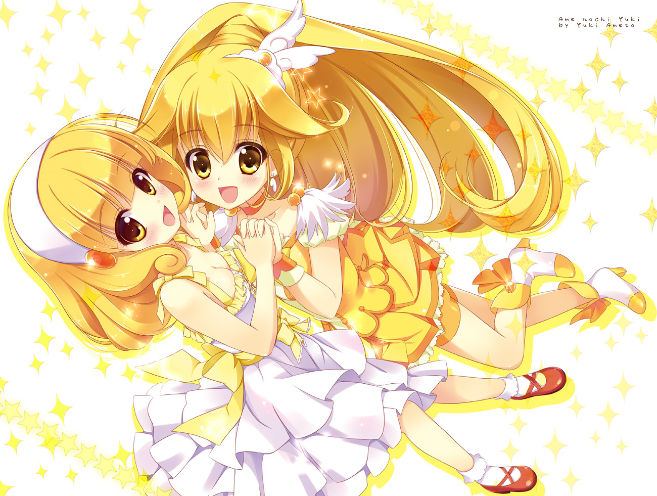 Ameto Yuki Pretty Cure Smile Precure Kise Yayoi Cleavage Dress